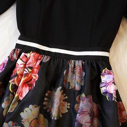 High-end Custom Printing Slim Dress on Luulla