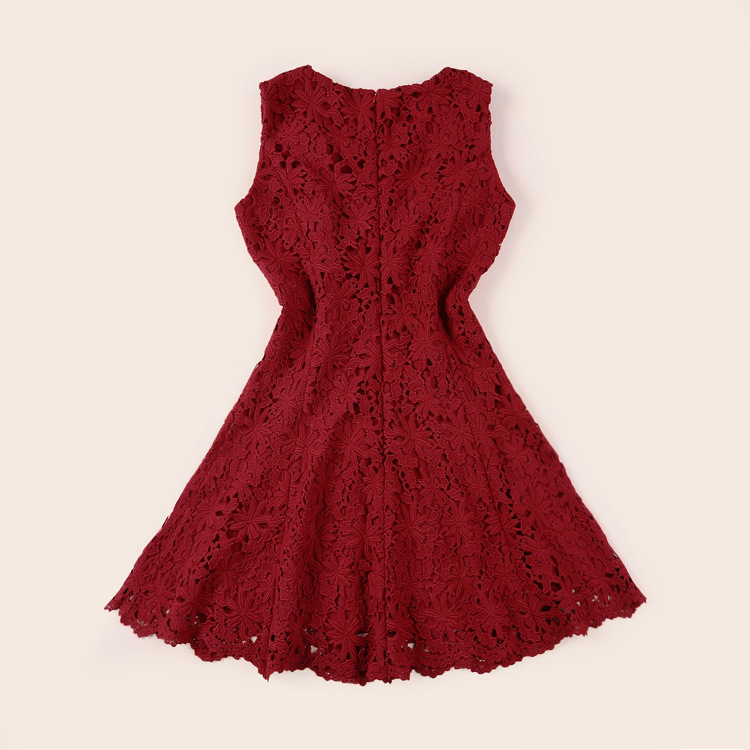Flowers Lace Fishtail Pendulum Vest Dress on Luulla